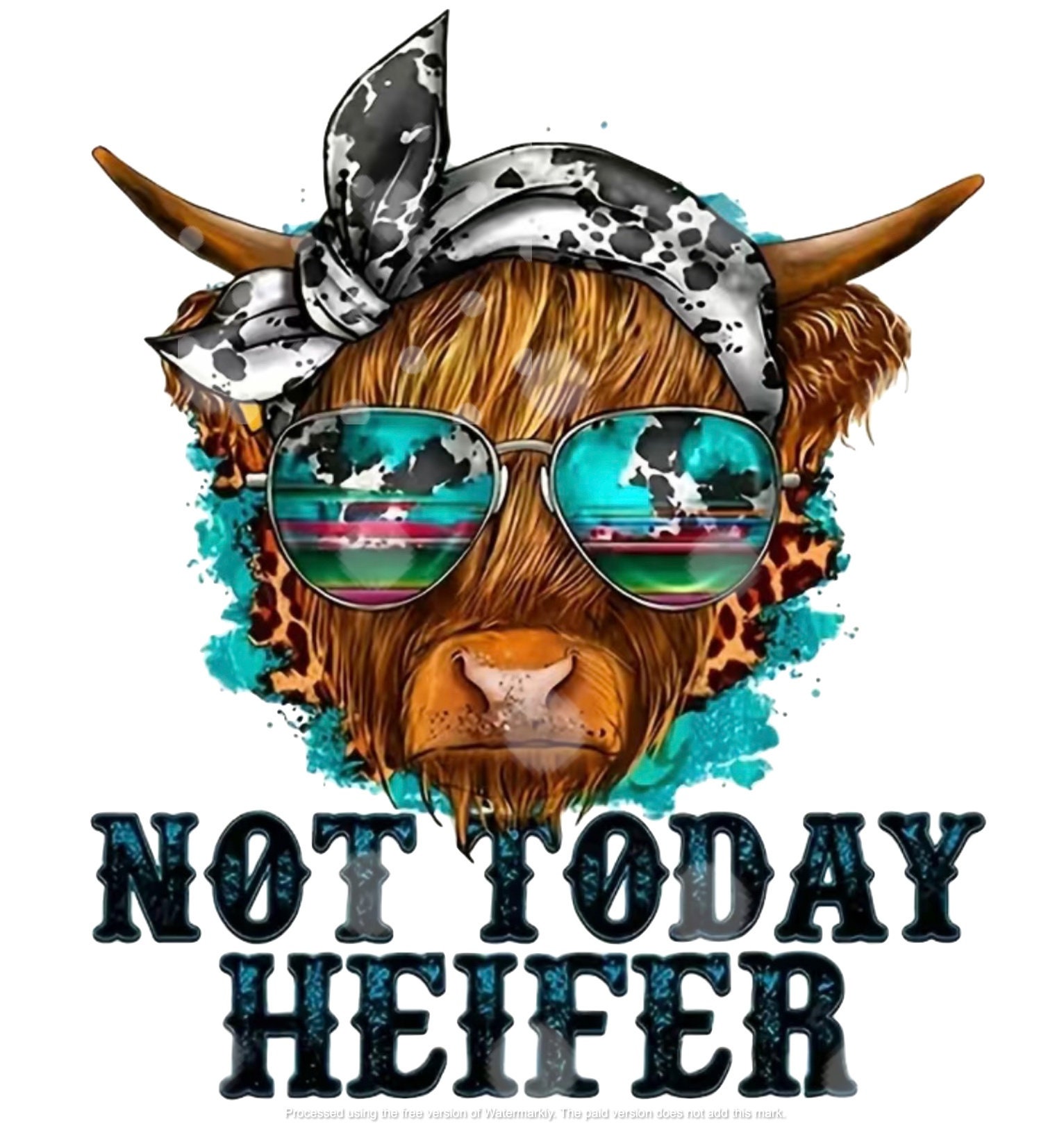 Not Today Heifer-digital DOWNLOAD Digital File - Etsy