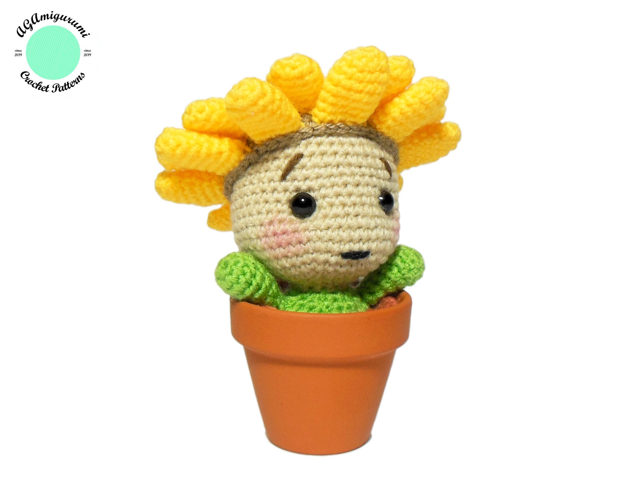 Crochet Sunflower PATTERN Amigurumi Sunflower Doll PDF - Etsy