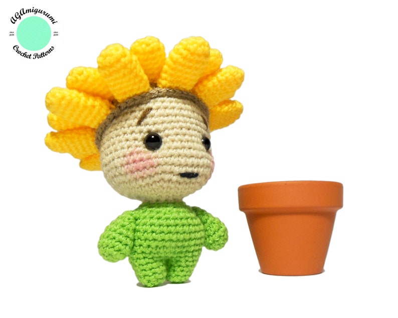 Crochet Sunflower PATTERN Amigurumi Sunflower Doll PDF - Etsy
