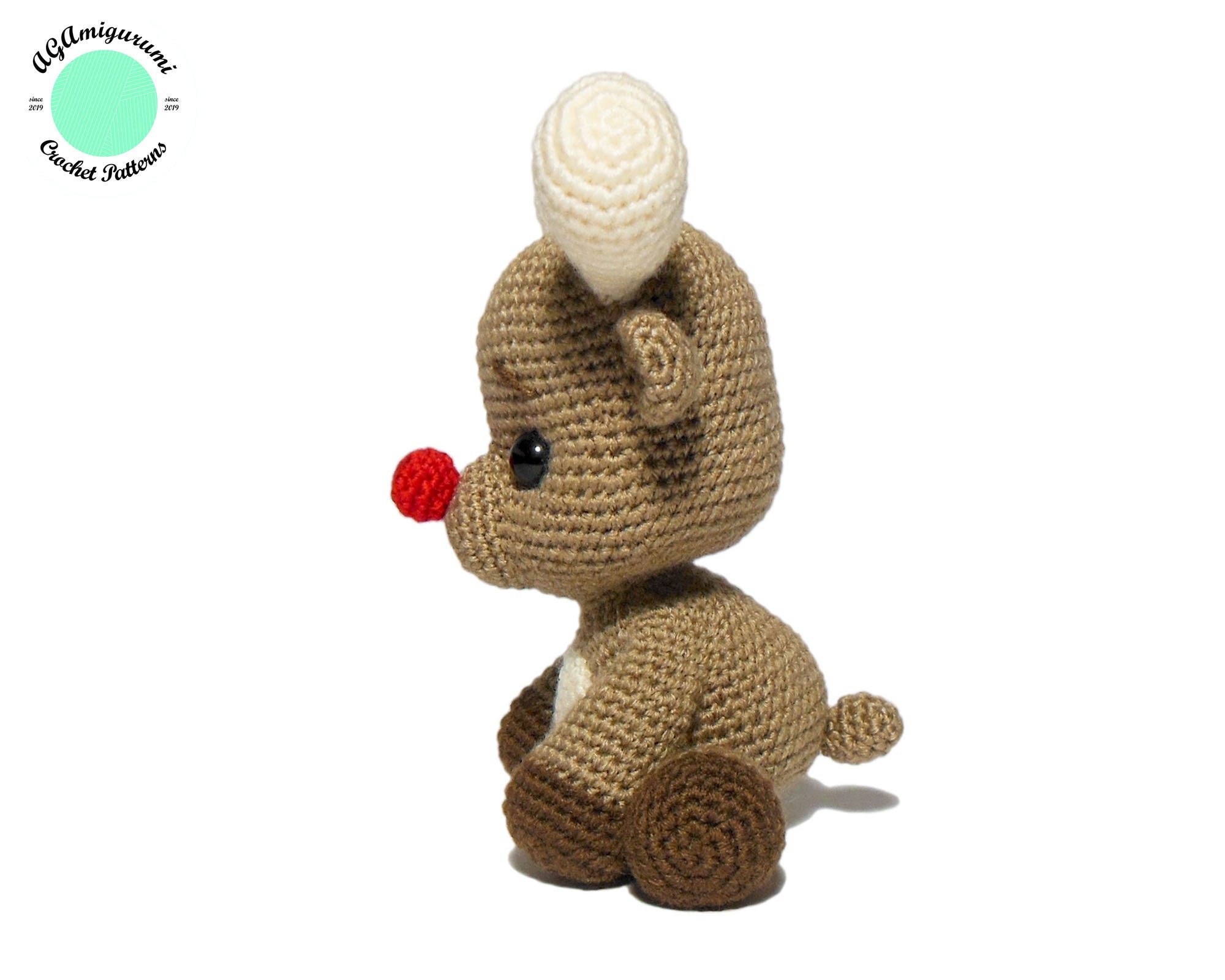 Christmas Crochet Reindeer PATTERN Amigurumi Pattern PDF | Etsy