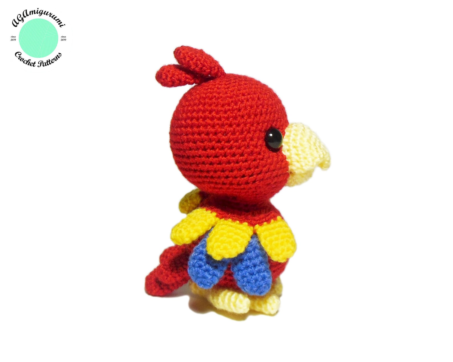 Parrot Crochet PATTERN Amigurumi PDF Pattern Crochet Toy DIY - Etsy