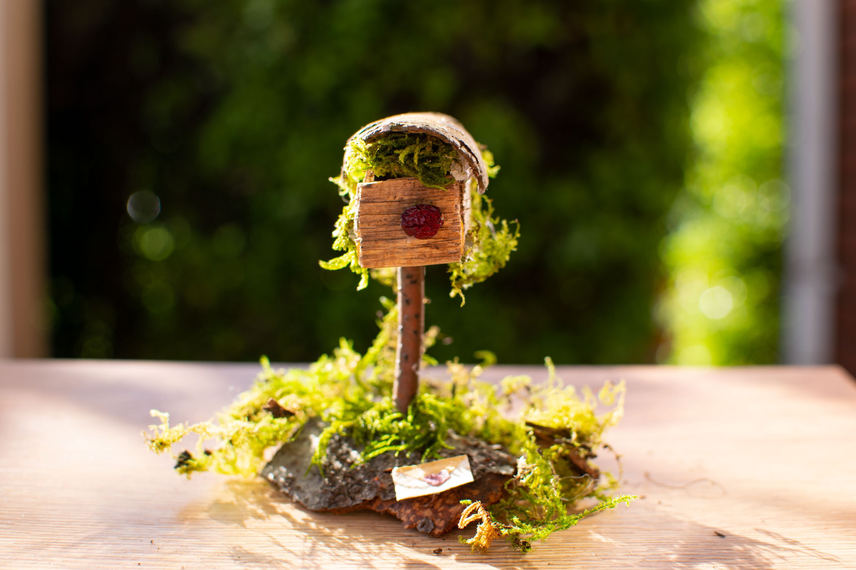 Handmade Mailbox, Miniature Letter Box, Fairy House Post Box, Dollhouse ...