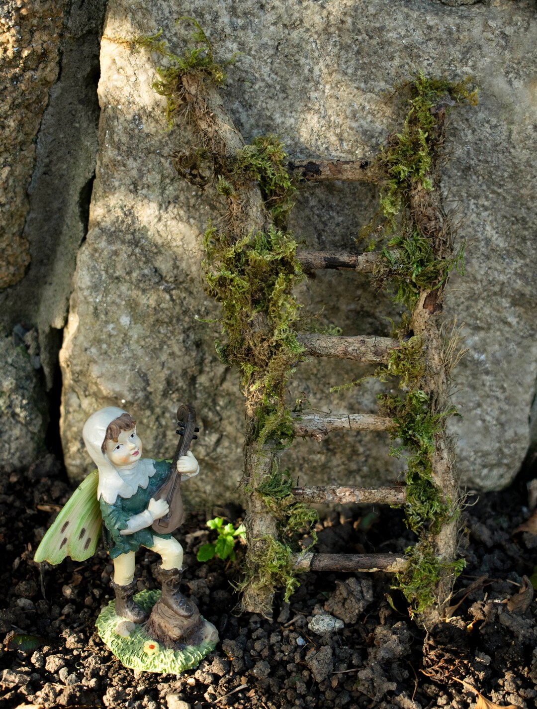 Handmade Fairy Ladder, Miniature Ladder, Fairy Garden, Fairy House ...