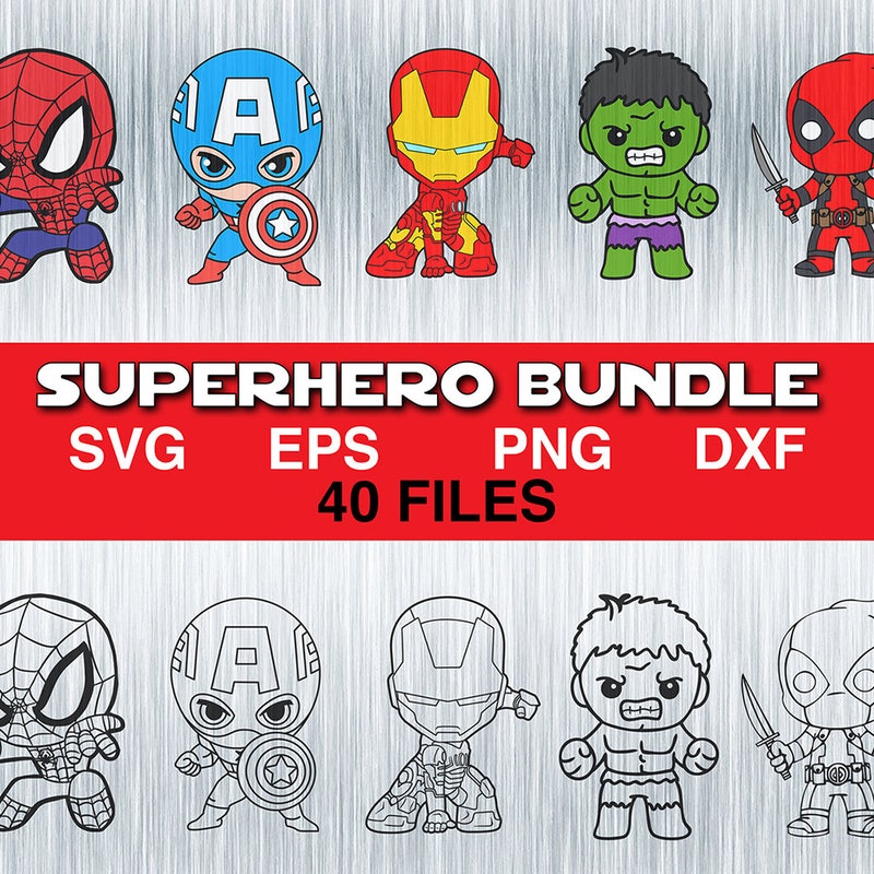 Superhero Silhouette - Etsy