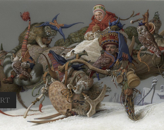 Fine Art Print THE WINTER by Andrej Dugin - Etsy