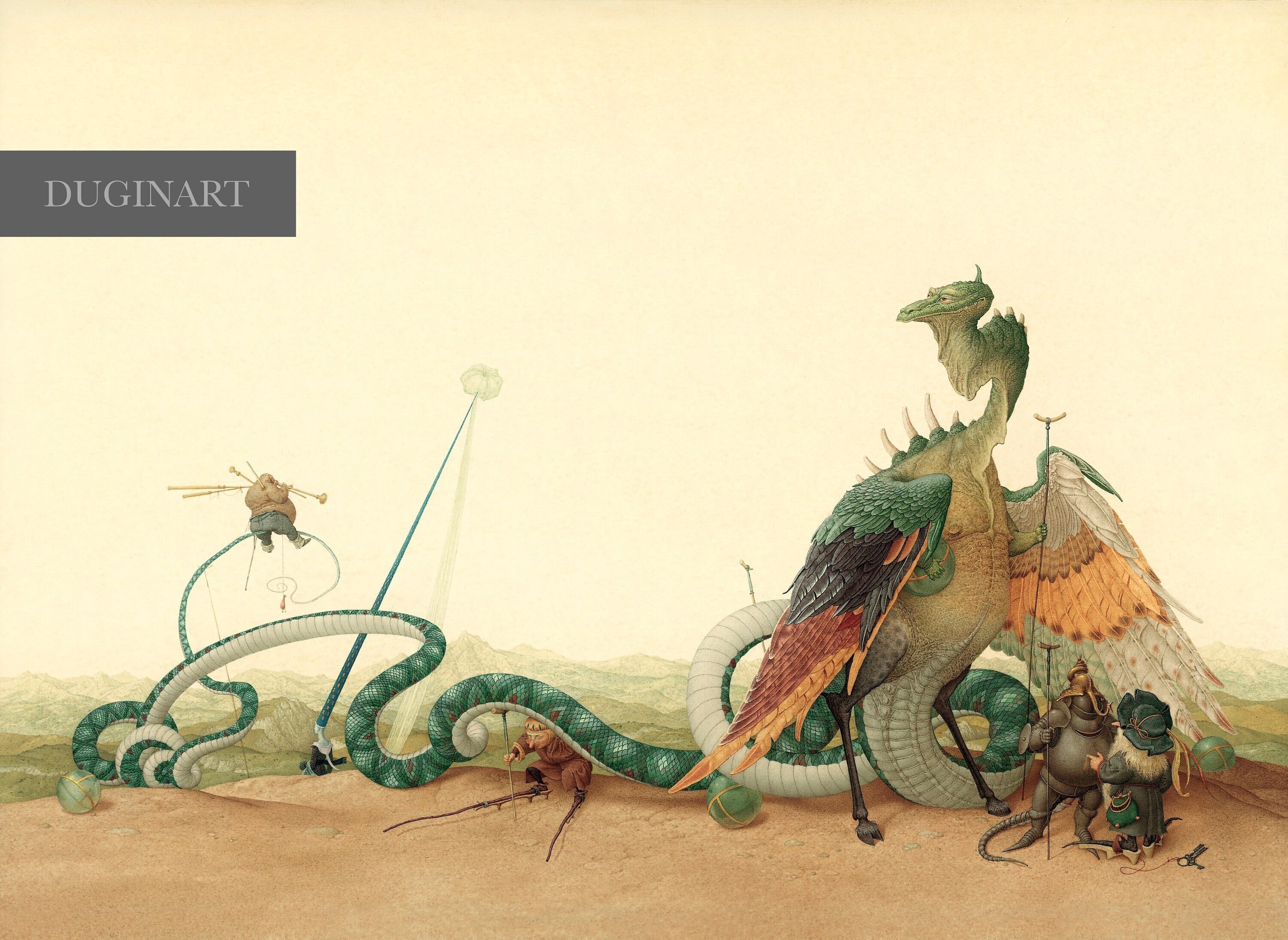 Fine Art Print - THE DRAGON - by Olga Dugina and Andrej Dugin - Etsy