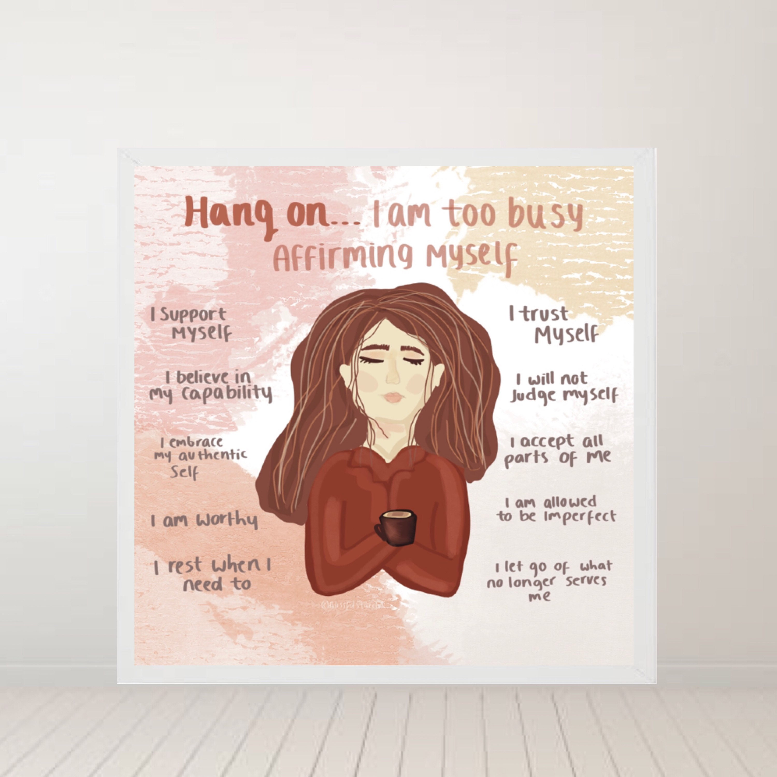 Prints Healing Poster Healing and Affirmation artwork You are Safe ...