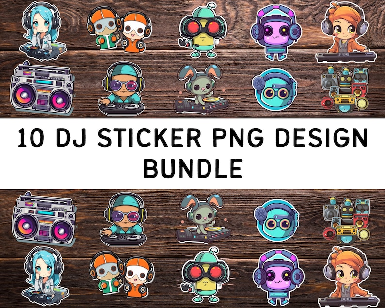 Dj Sticker Bundle Beast Dj Rottweiler DJ Animal Lover Music Lover Dj ...