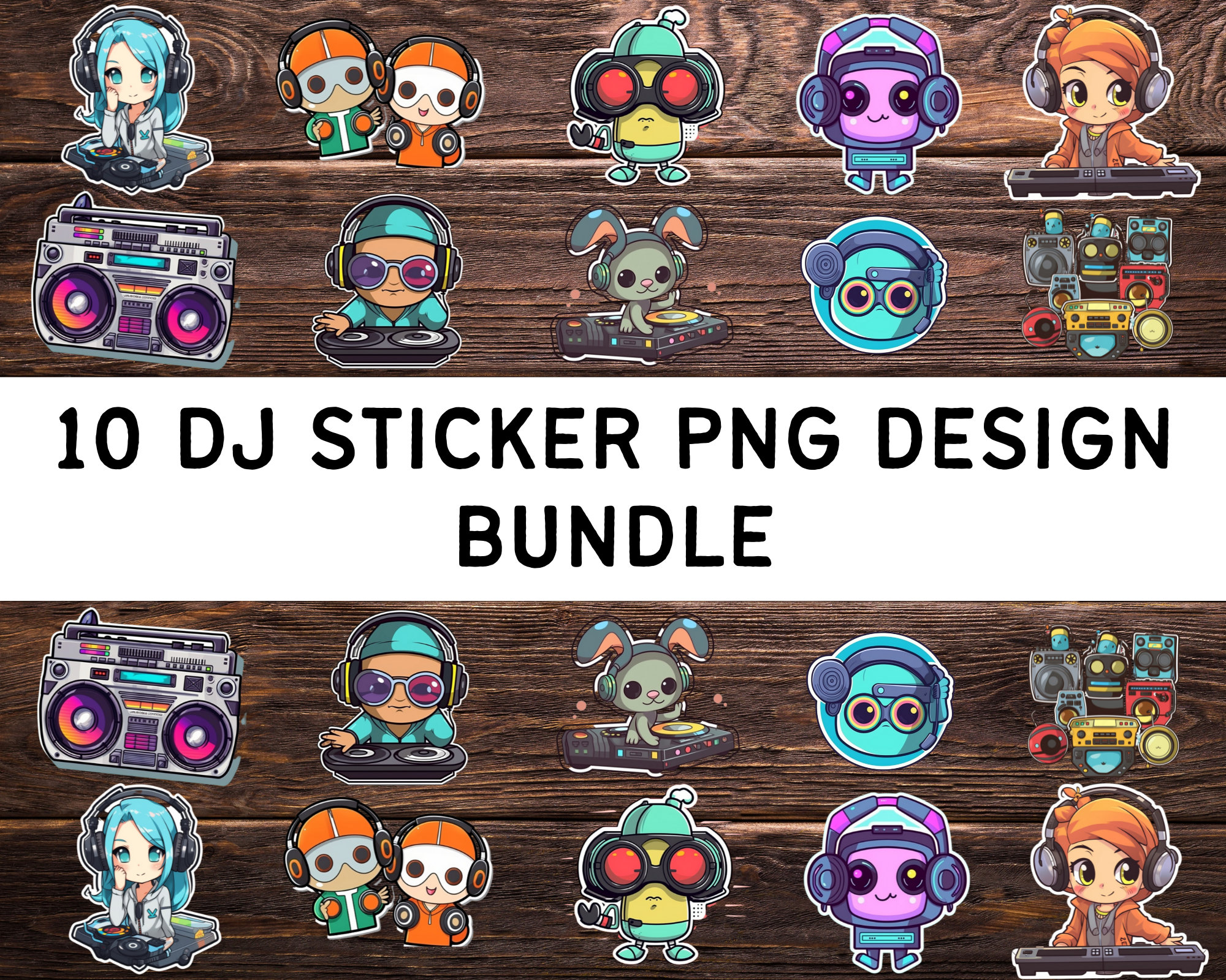Dj Sticker Bundle | Beast Dj | Rottweiler DJ | Animal Lover | Music ...