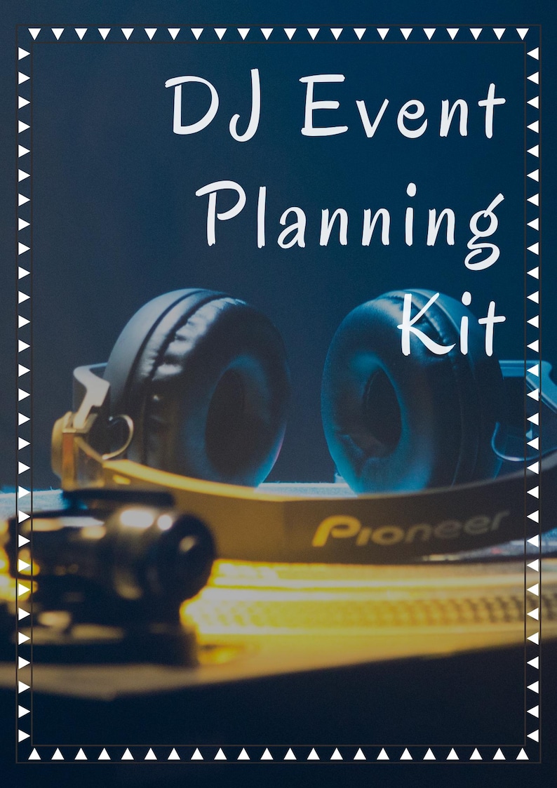 DJ Themed Event Planning Kit, Printable Event Checklists, Digital ...