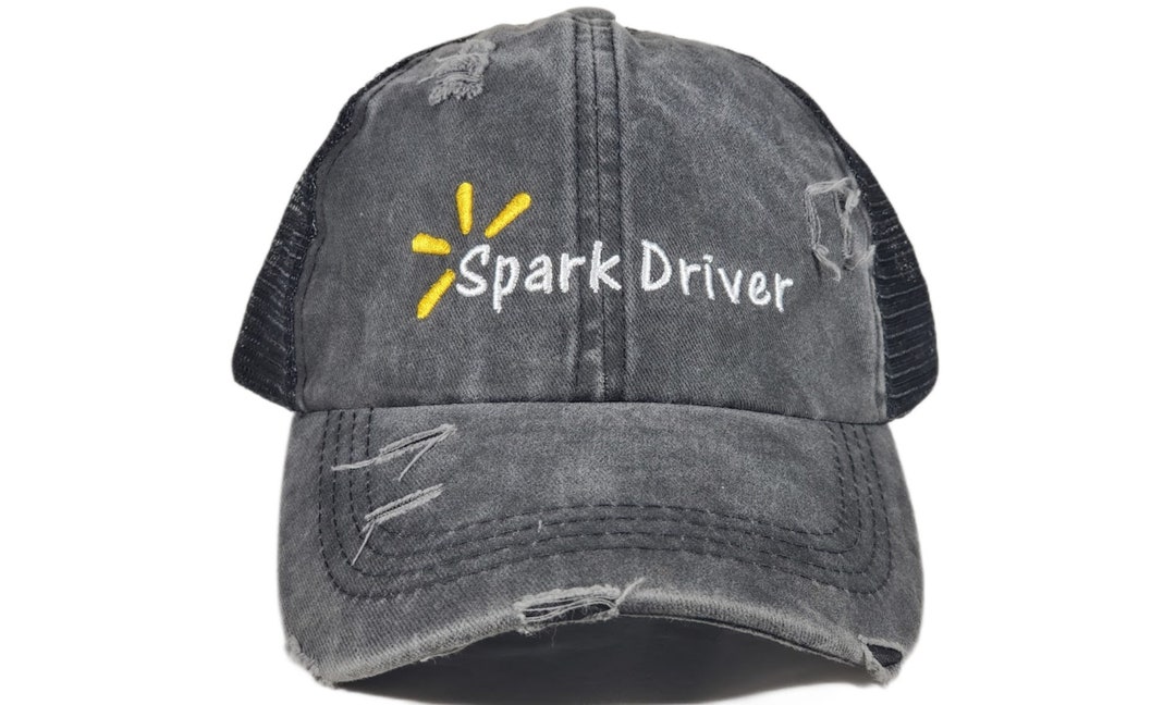 Spark Driver Embroidered Ponytail Hat - Etsy