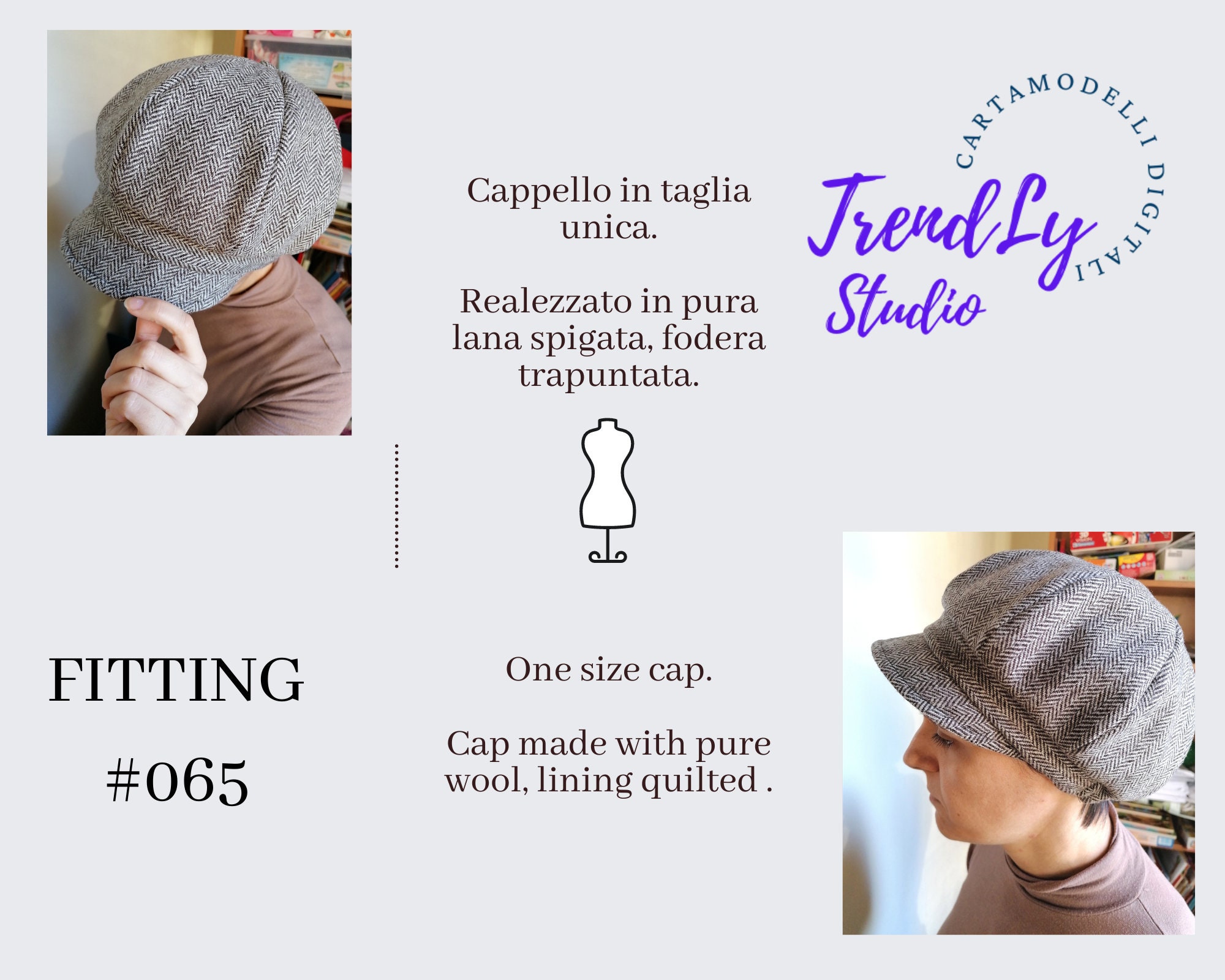 Newsboy Cap Pattern 065 PDF Instant Download One Size. - Etsy