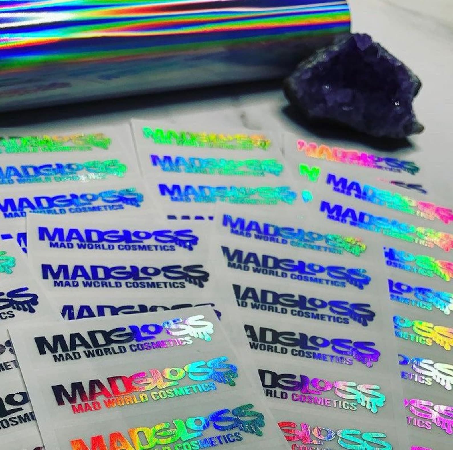 Foil Labelspersonalized Lash Stickers Lip Gloss | Etsy