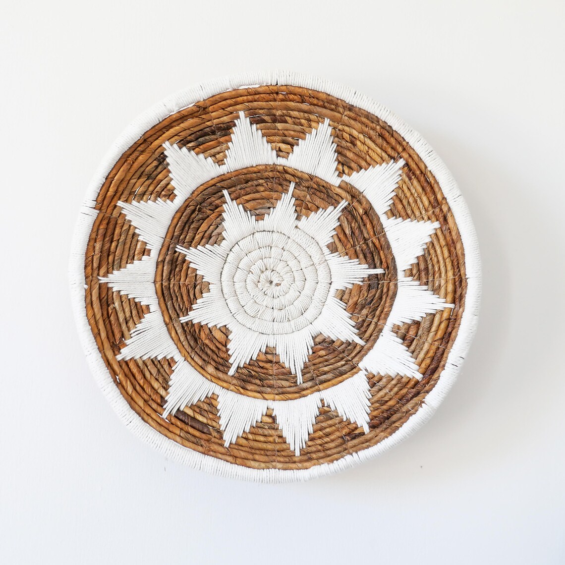 Wall Decor Plates Set of 3 Boho Wall Decor Macrame Rustic - Etsy