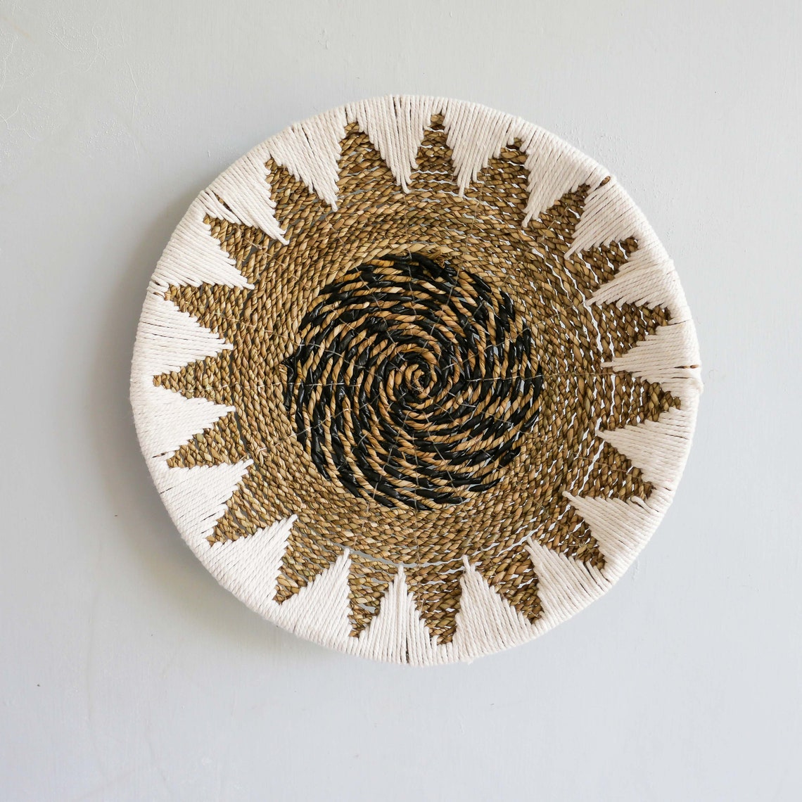 Wall Decor Plates Set of 3 Boho Wall Decor Macrame Rustic - Etsy