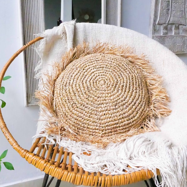 Jute Raffia Pillows - Etsy