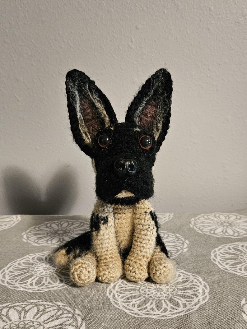 Crocheted German Shepherd - Etsy
