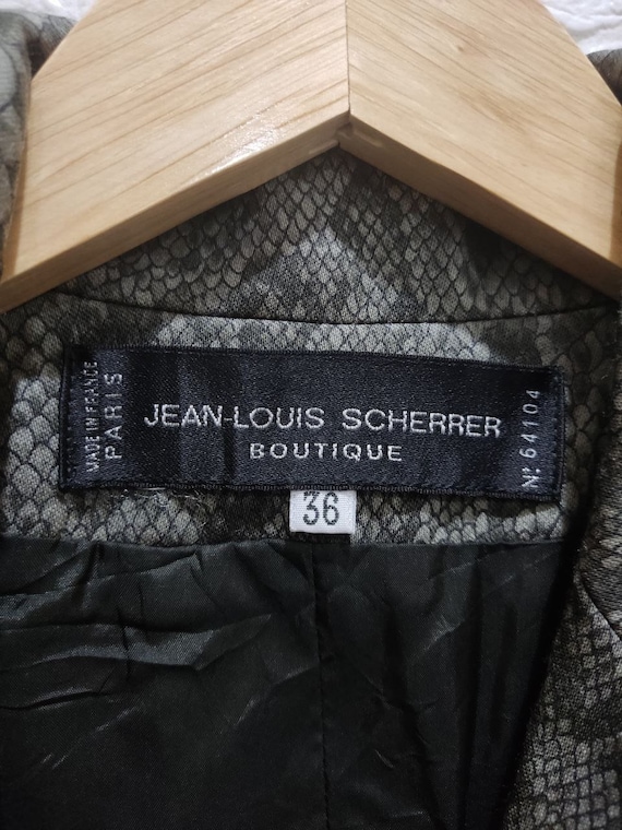 Rare Vintage Jean Louis Scherrer Snakeskin Design Woo… - Gem