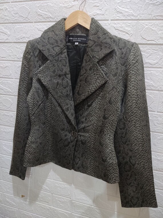 Rare Vintage Jean Louis Scherrer Snakeskin Design Woo… - Gem