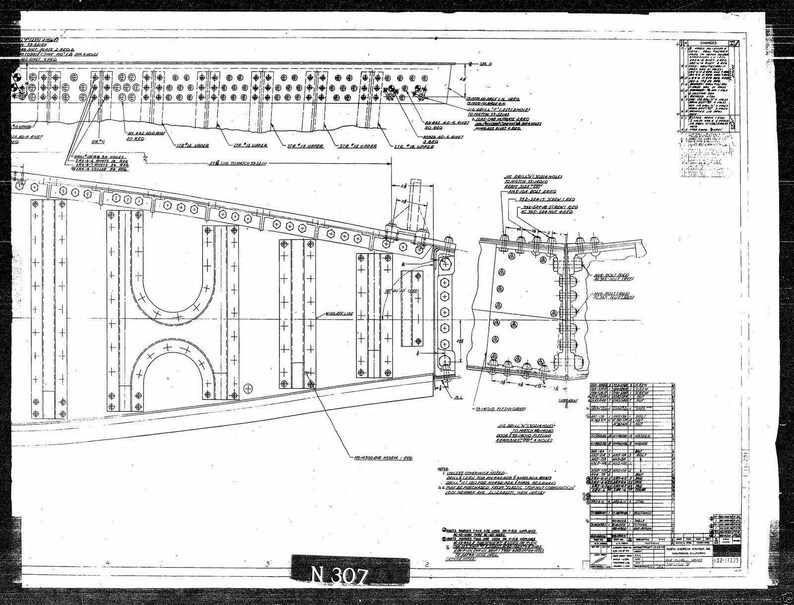 P-51 Mustang Blueprint Plans WW2 1940's Factory Drawings - Etsy