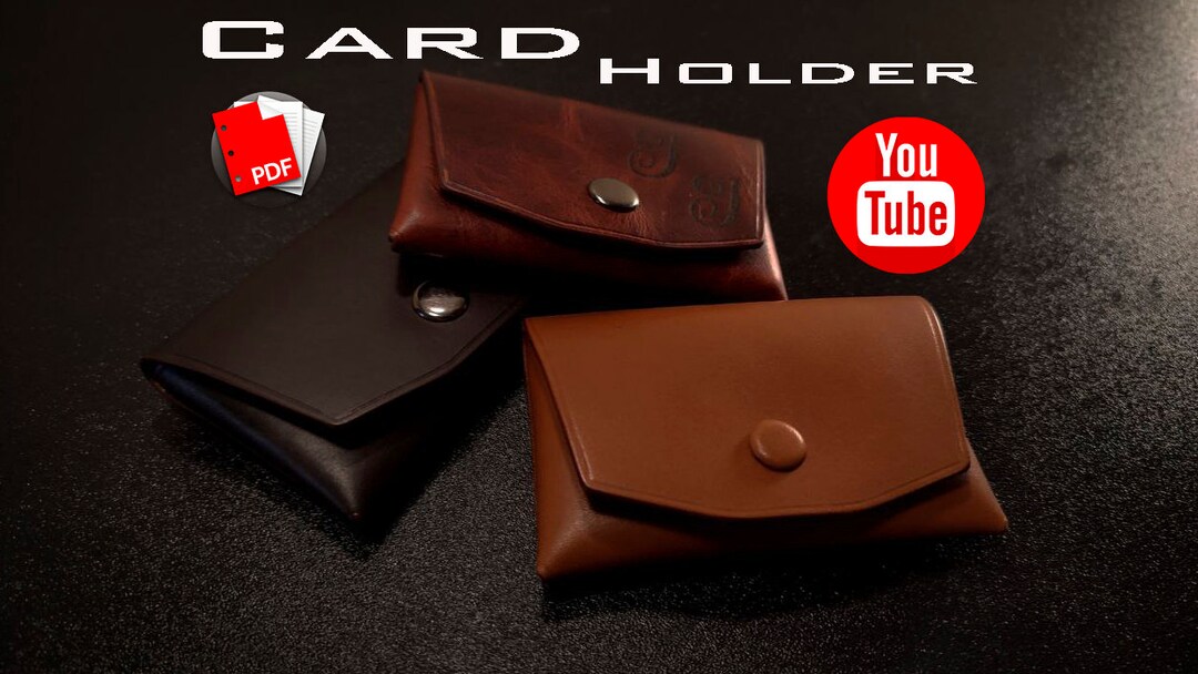 Minimalist Leather Card Holder Wallet, DIY PDF Pattern - Etsy