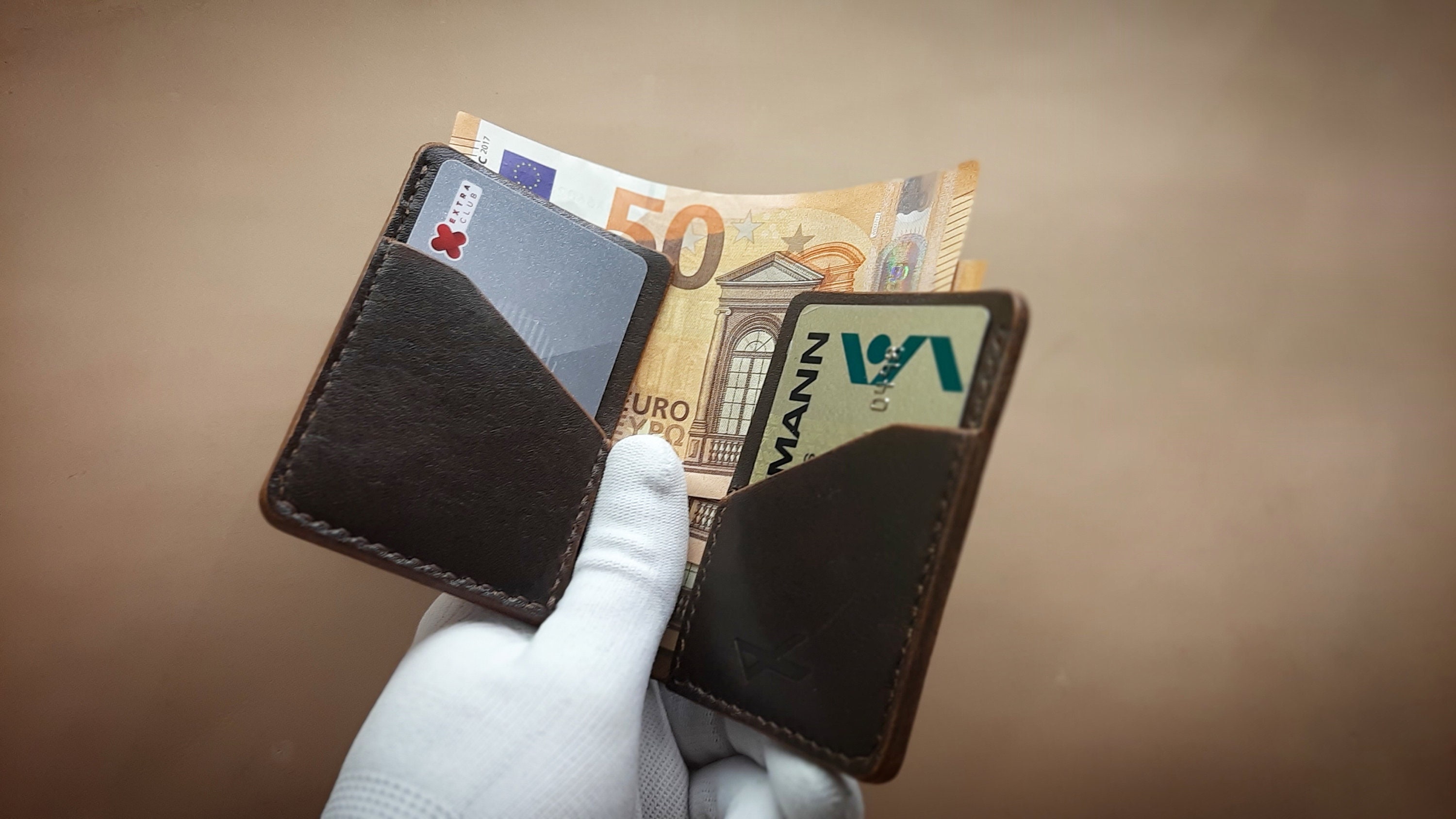 Minimalist Leather Bifold Wallet Digital PDF, Pattern Leather Wallet - Etsy