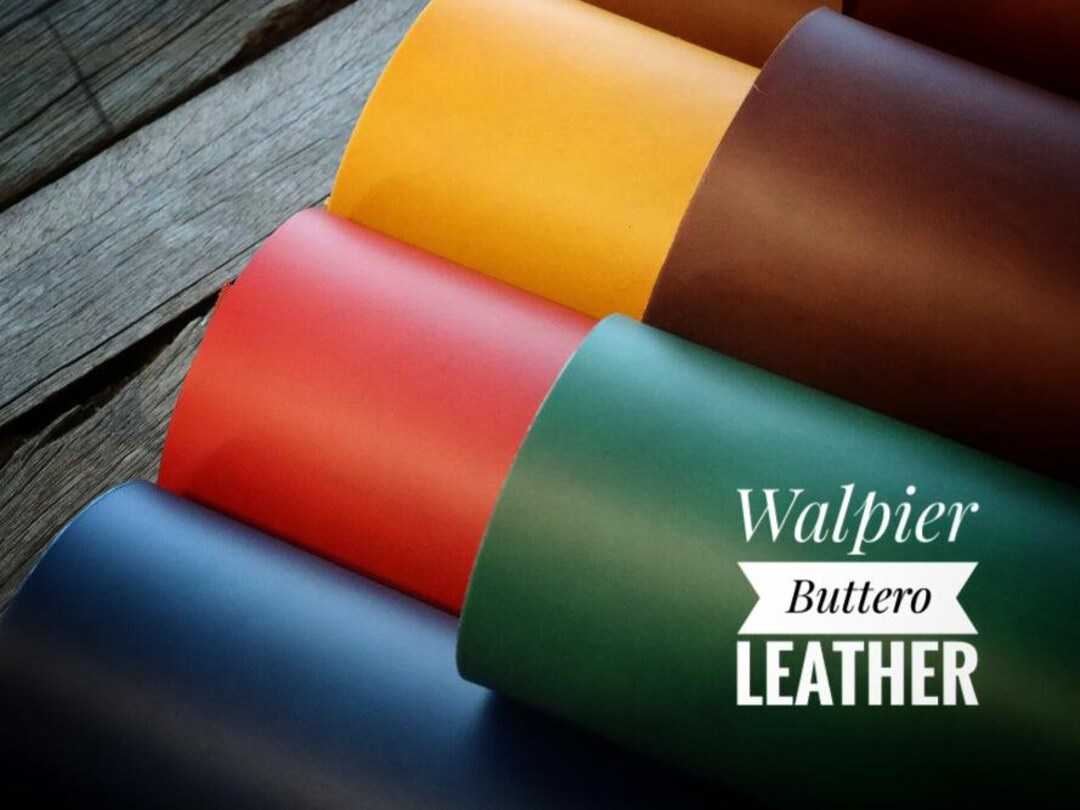 Black Green Blue Brown Buttero Walpier Leather Hide for Crafts and DIY ...
