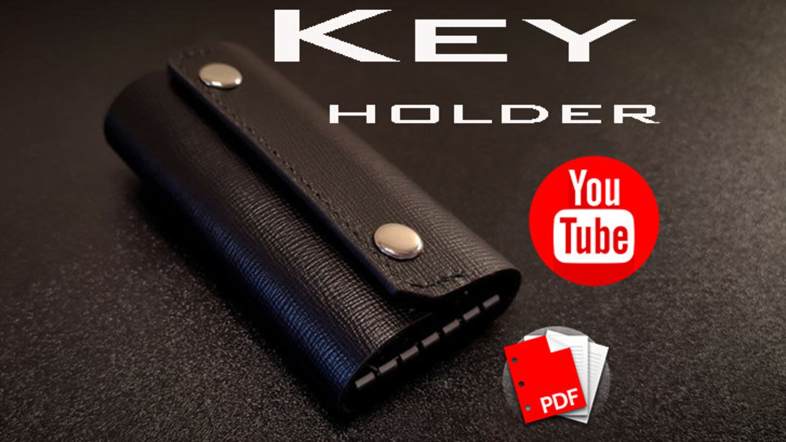 Leather Key Holder Wallet Digital PDF, Pattern Keyholder, Key Cover - Etsy