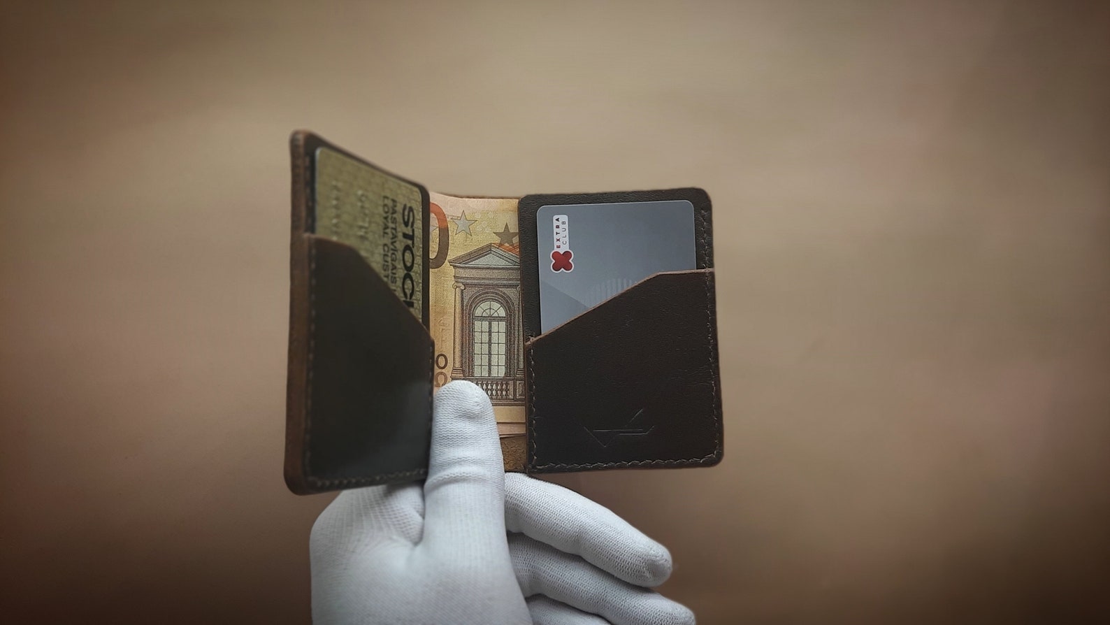 Minimalist leather bifold wallet digital PDF Pattern leather | Etsy