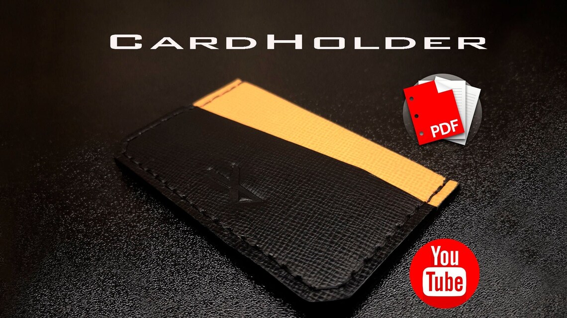 Minimalist Leather Card Holder Wallet PDF Pattern - Etsy