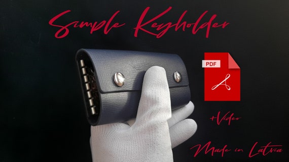 Leather Keyholder wallet digital PDF Pattern leather | Etsy