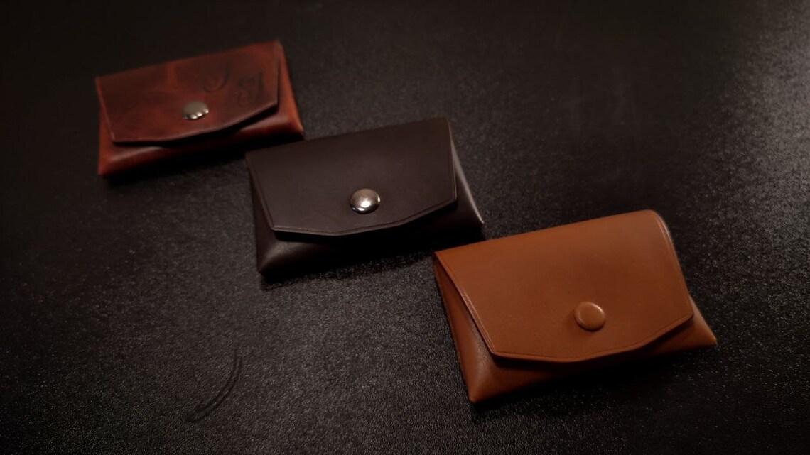 Minimalist Leather Card Holder Wallet, DIY PDF Pattern - Etsy