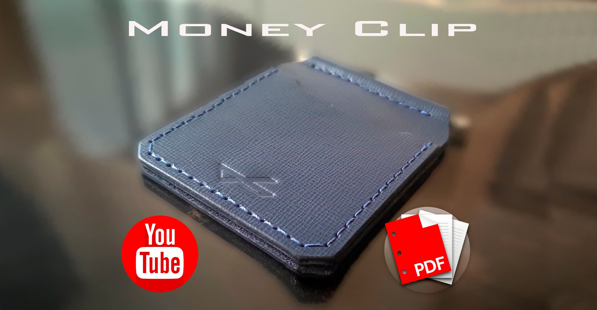 Minimalist Leather Money Clip Wallet, Digital PDF Pattern - Etsy