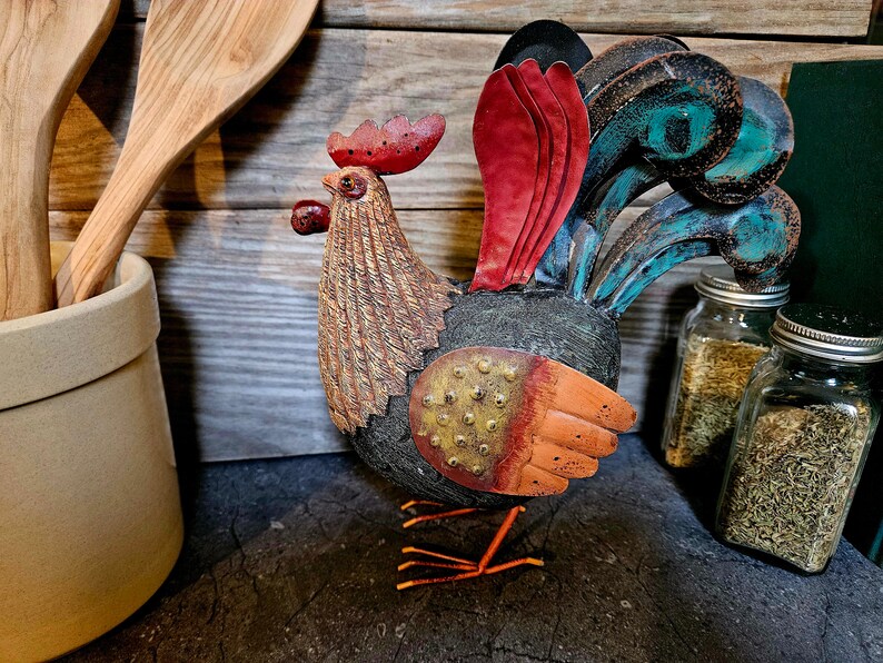 Vintage Chicken Figure - Etsy