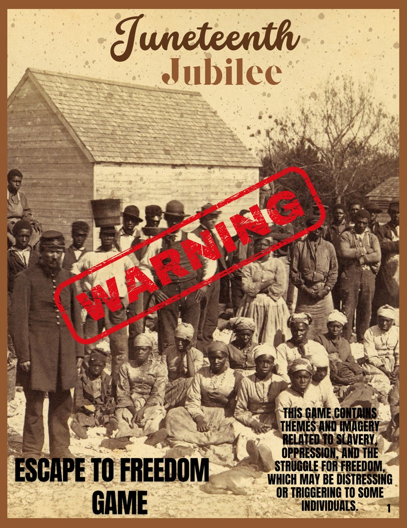Juneteenth Printable Escape Room Digital Download Printable Game Game ...