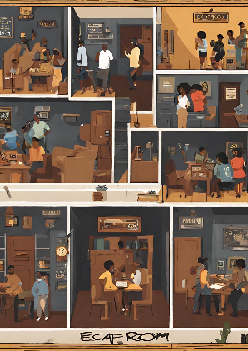 Printable Escape Room Digital Download Juneteenth Printable Game Game ...