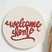 Wooden Welcome Home Pattern Wall Decor Laser Cut, Wooden Welcome Home ...