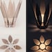 Decorative Flower Lamp Laser Cut, Wooden Table Lamp, Flower Lamp ...