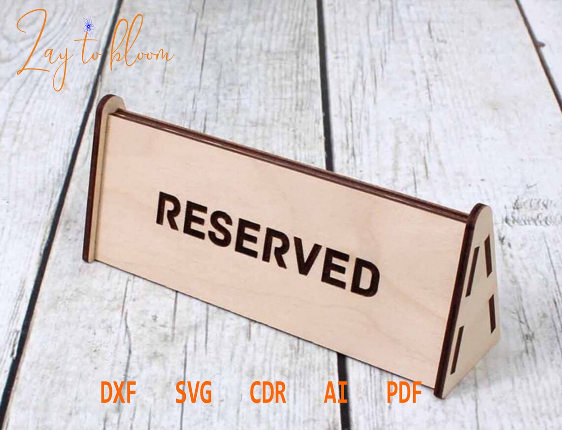 3mm Wooden Restaurant Reserved Table Signs Cafe Table Card - Etsy
