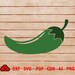Jalapeno Paper Cut Svg, Chili Pepper SVG, Chili Pepper Cut File, Chili ...