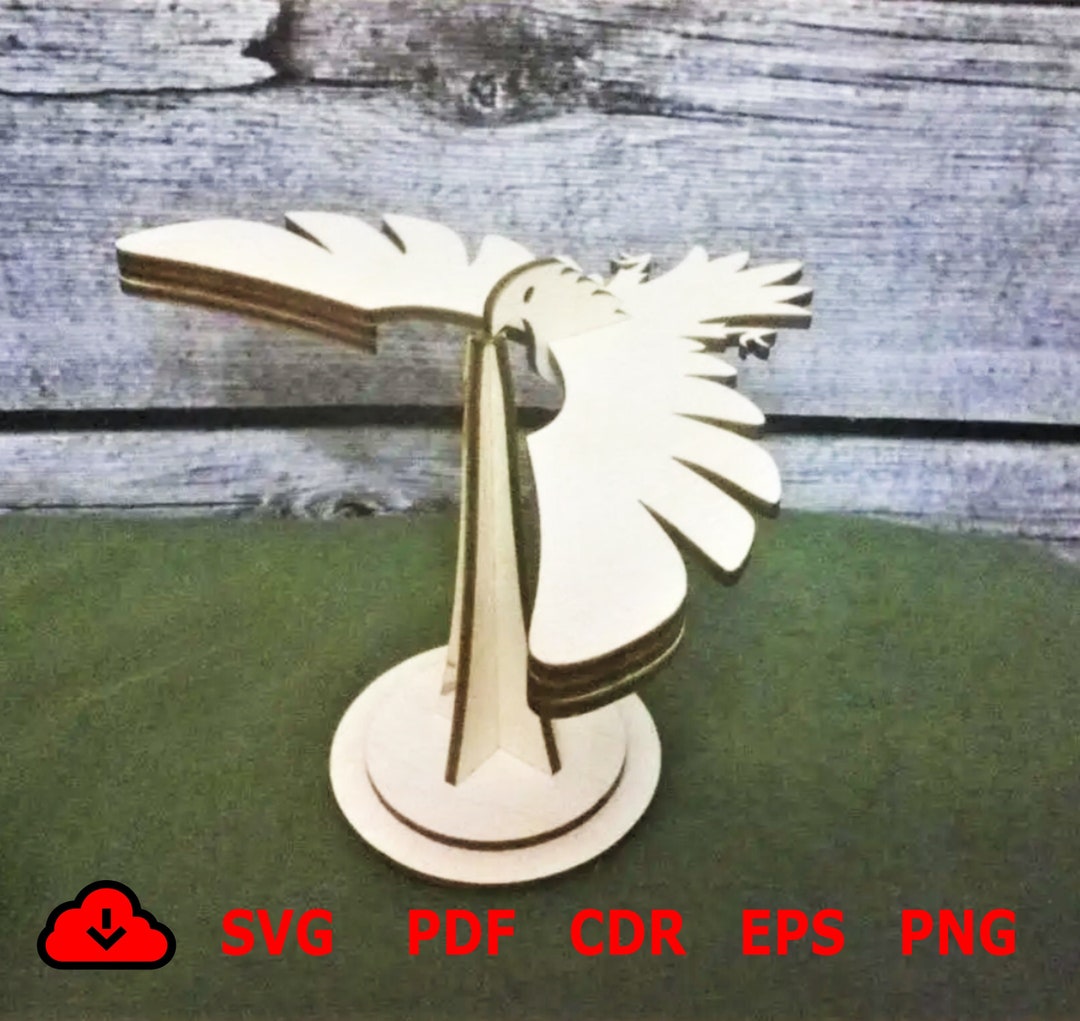 Wooden Balancing Bird Laser Cut, Decorative Wooden Bird Laser Cutting ...