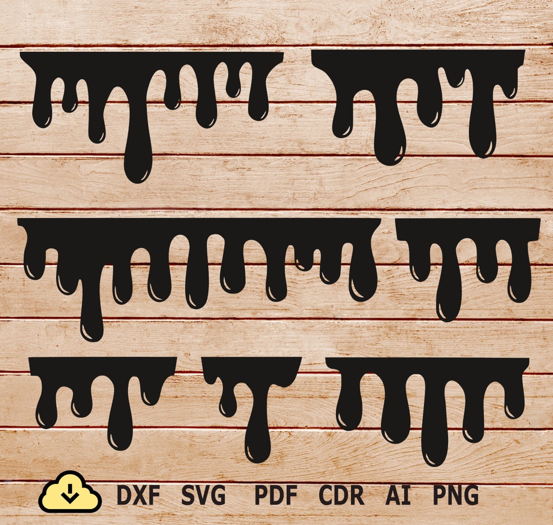 Dripping Borders Svg,dripping Svg Paper Cut, Dripping Borders Clipart ...