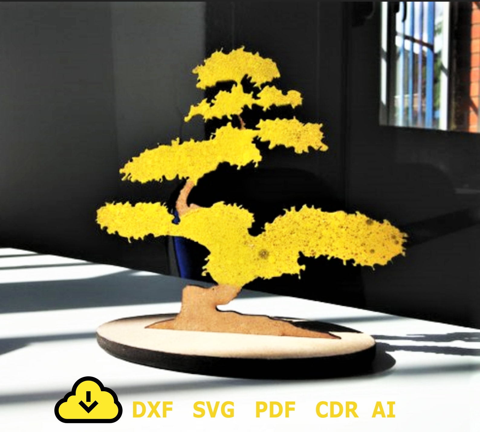 Bonsai Tree Laser Cut Svg Dxf Files for DIY 3D Vector Model for 3mm ...