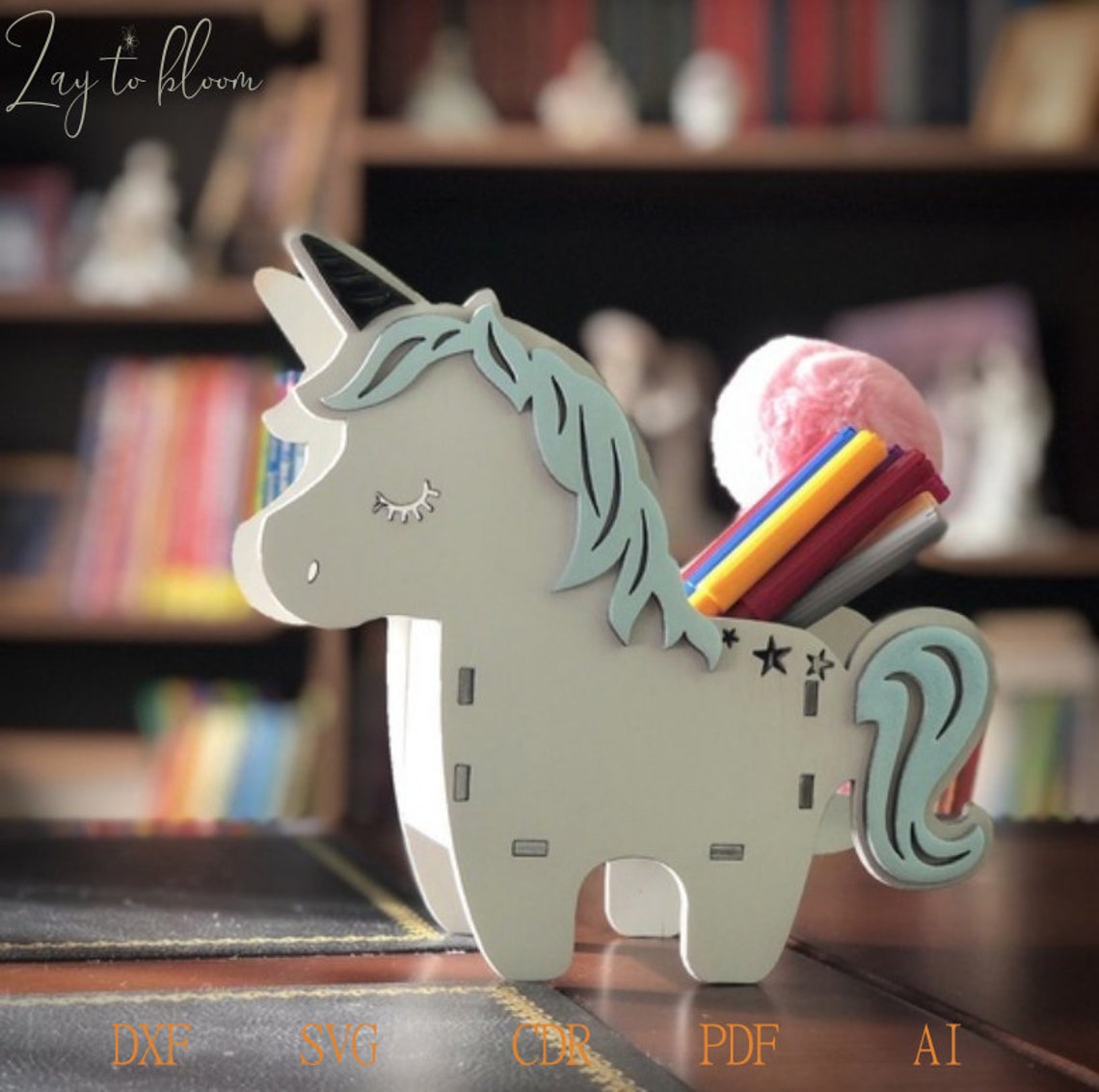 Unicorn 3mm Digital File for Laser and CNC, SVG PDF Dxf Ai, Laser Cut ...