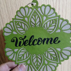 Decorative Layered Welcome Sign , Welcome Sign Cutting or Printing ...