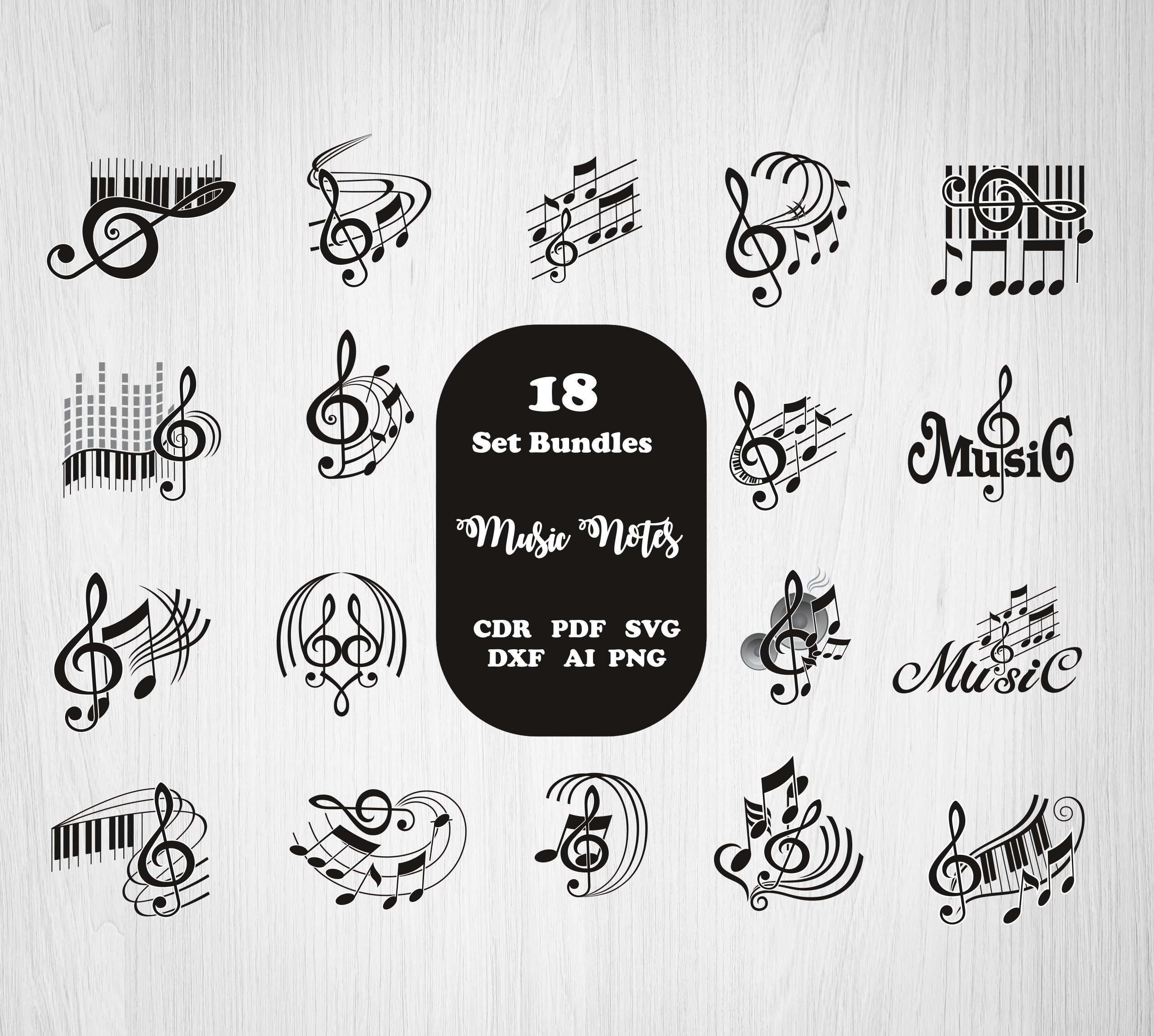 MUSICAL NOTES SVG Musical Notes Clipart Music Notes Svg - Etsy Australia