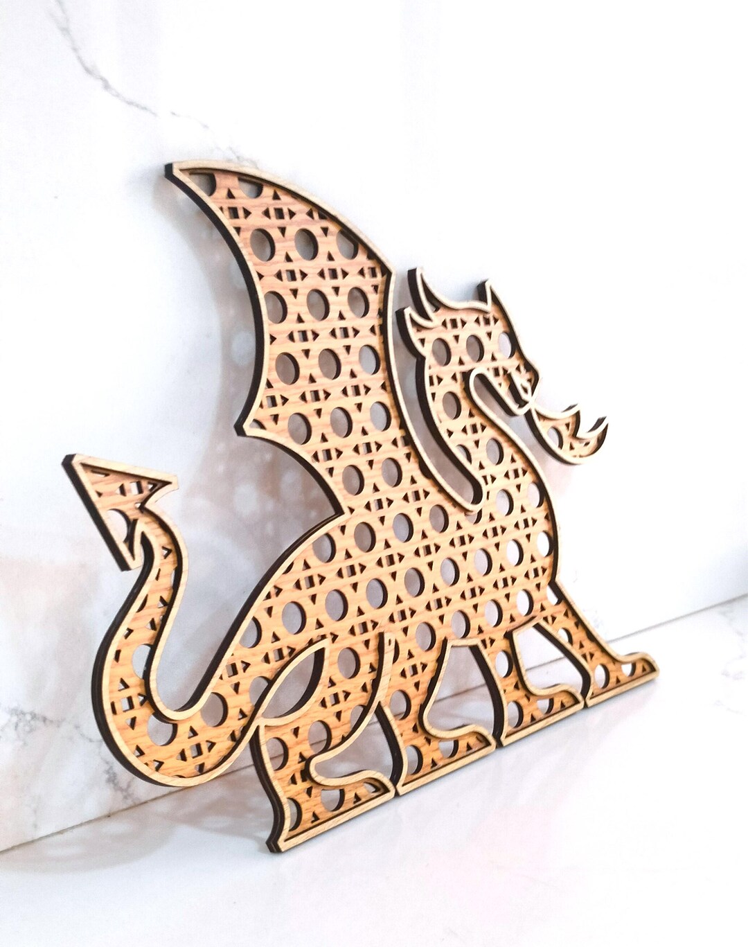 Laser Cut File Rattan Dragon for Decoration| Boho Rattan Dragon ...