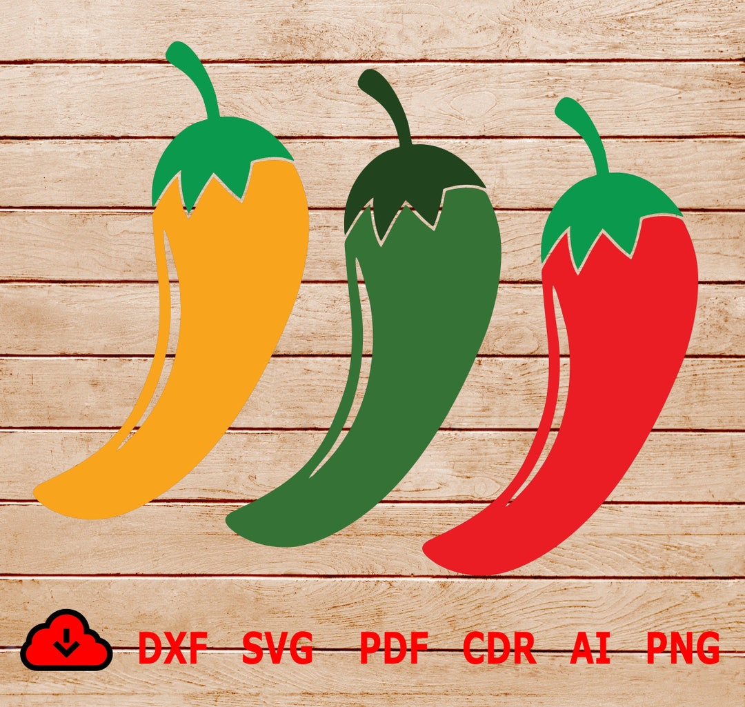 Jalapeno Paper Cut Svg, Chili Pepper SVG, Chili Pepper Cut File, Chili ...