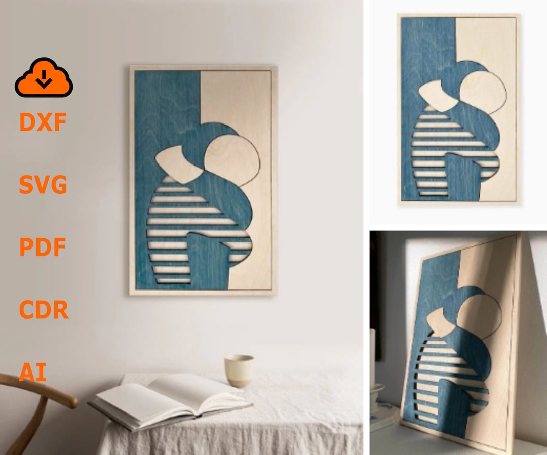 Decorative Wooden Panel Hug Wall Decor Laser Cut , Plasma Hug Wall ...