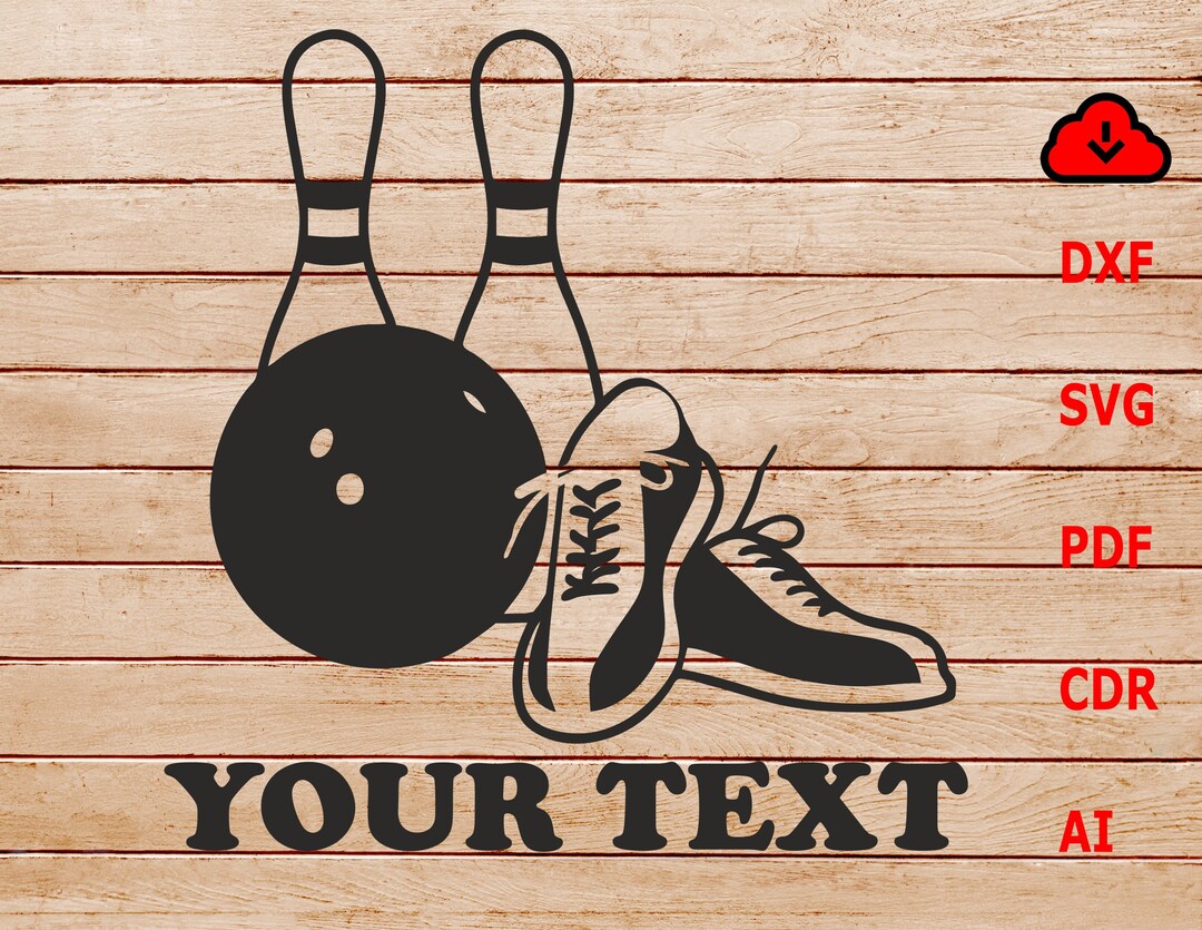 Bowling Monogram Svg, Bowling Bundle for Personalized Texts and Names ...